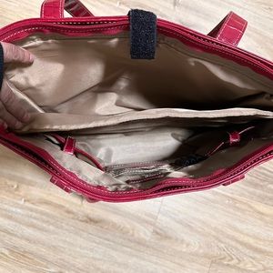 Buxton | Bags | Buxton Red Laptop Organizer Briefcase Bag | Poshmark